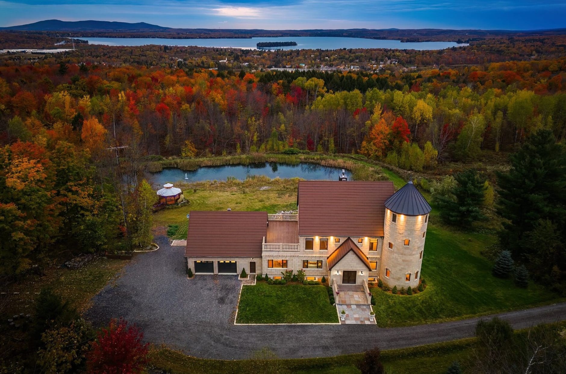 Stone Home On 10 Acres In Quebec, Canada (PHOTOS)