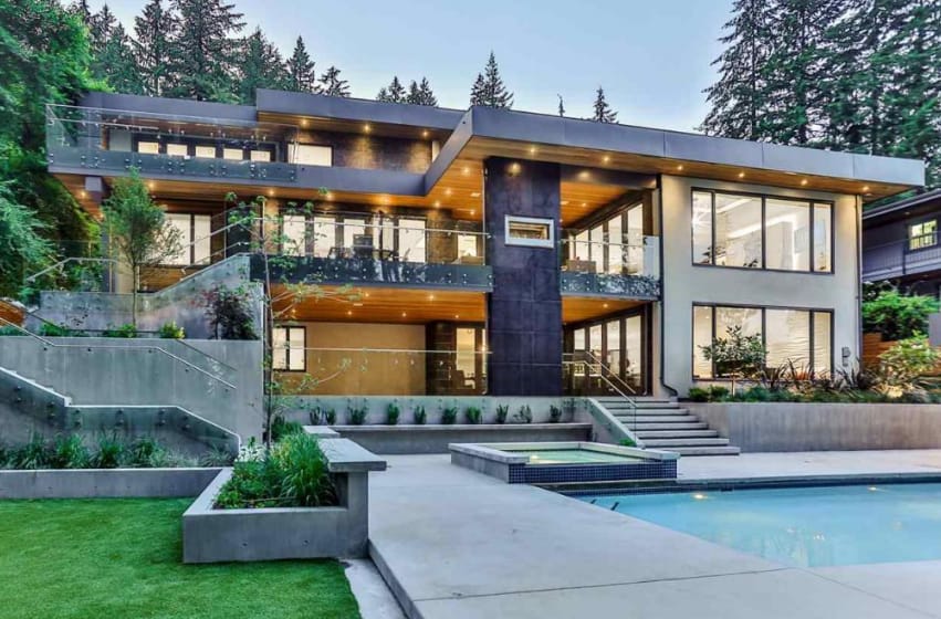 Contemporary Style New Build In West Vancouver, Canada - Homes of the Rich