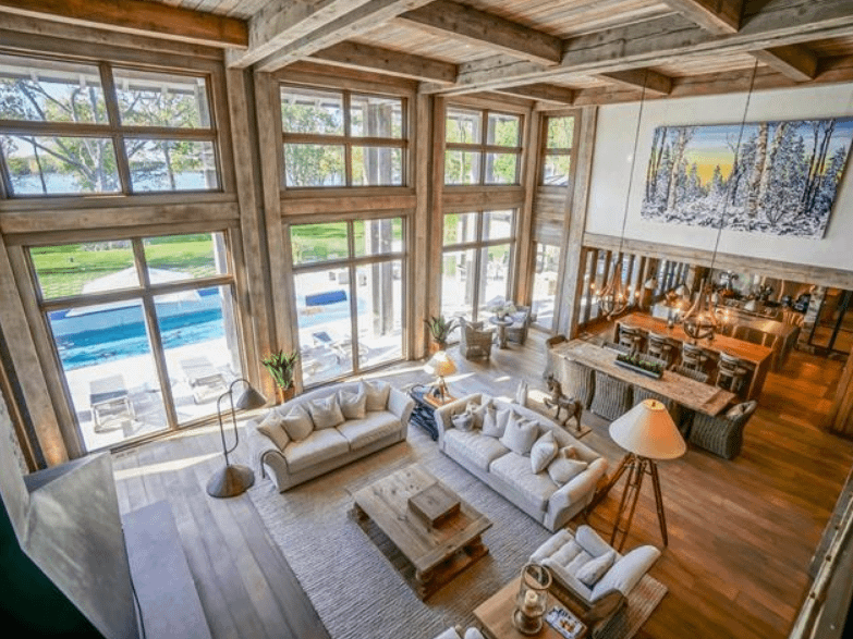 Waterfront Home In Quebec With Stunning Rustic Modern Interior - Homes ...