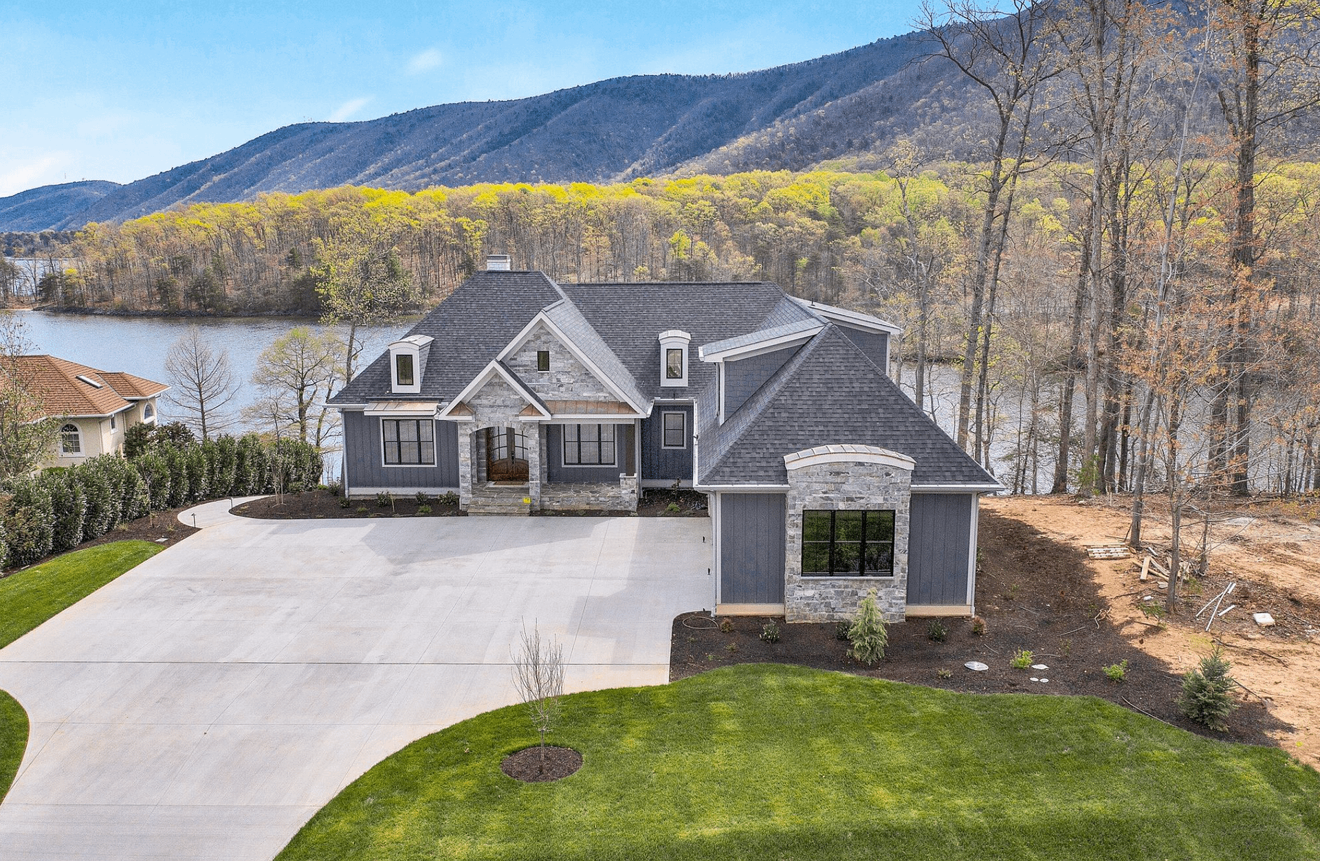 Lakefront New Build In Virginia With Mountain Views