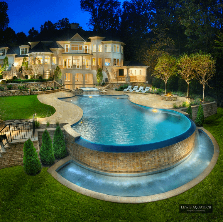 Lewis Aquatech Pools - Homes of the Rich
