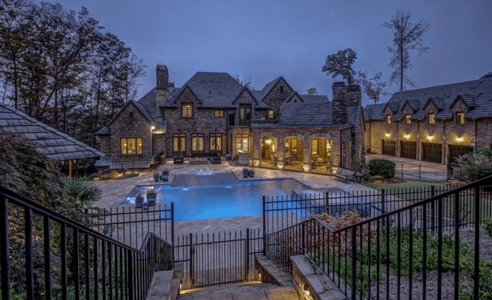 14 000 Square Foot Brick And Stone Mansion In Alpharetta Ga Homes Of