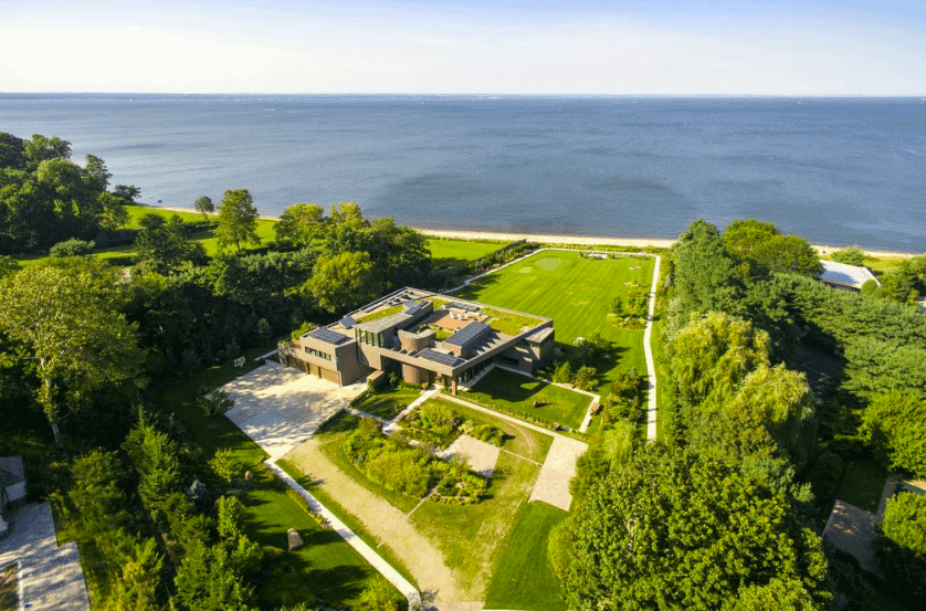 Contemporary Waterfront Mansion In Sands Point, NY Re-Listed For $29 ...