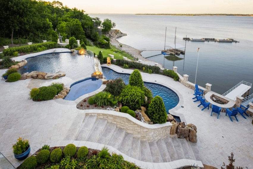 Lakefront Texas Home With 2 Pools & Helipad (PHOTOS)