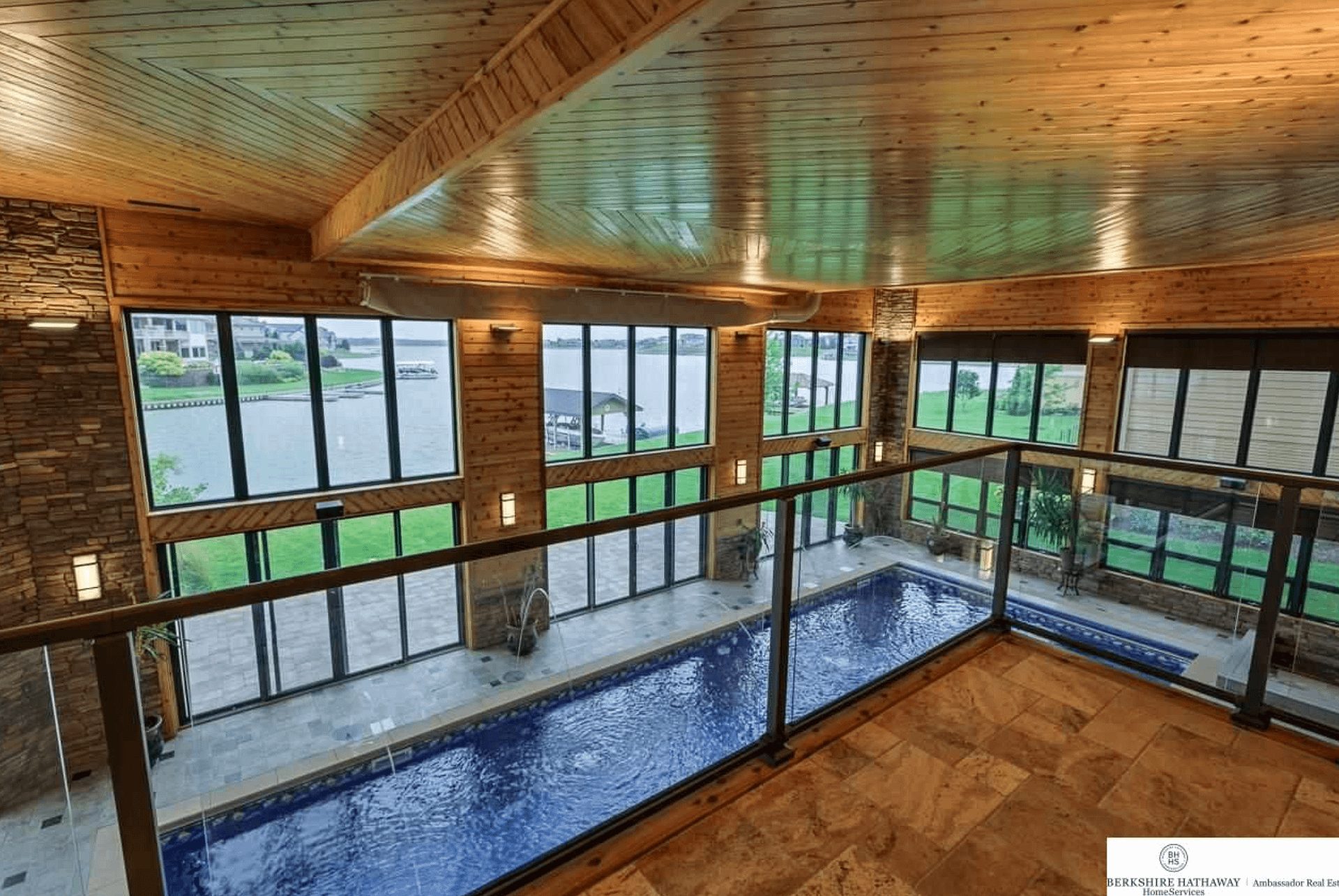 Lakefront Home With Indoor Pool & 24-Car Garage (PHOTOS)