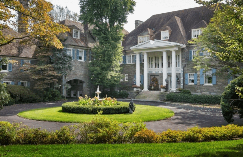 Historic Stone Mansion In Lower Merion Township, Pennsylvania - Homes ...