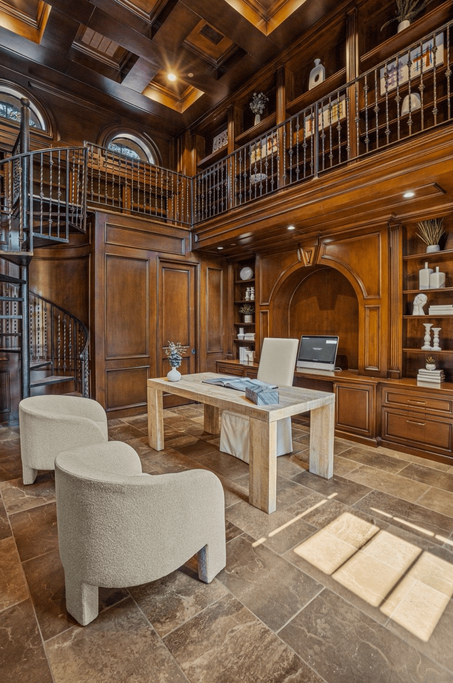 This Texas Property Features A 2-Story Library And Guest Casita