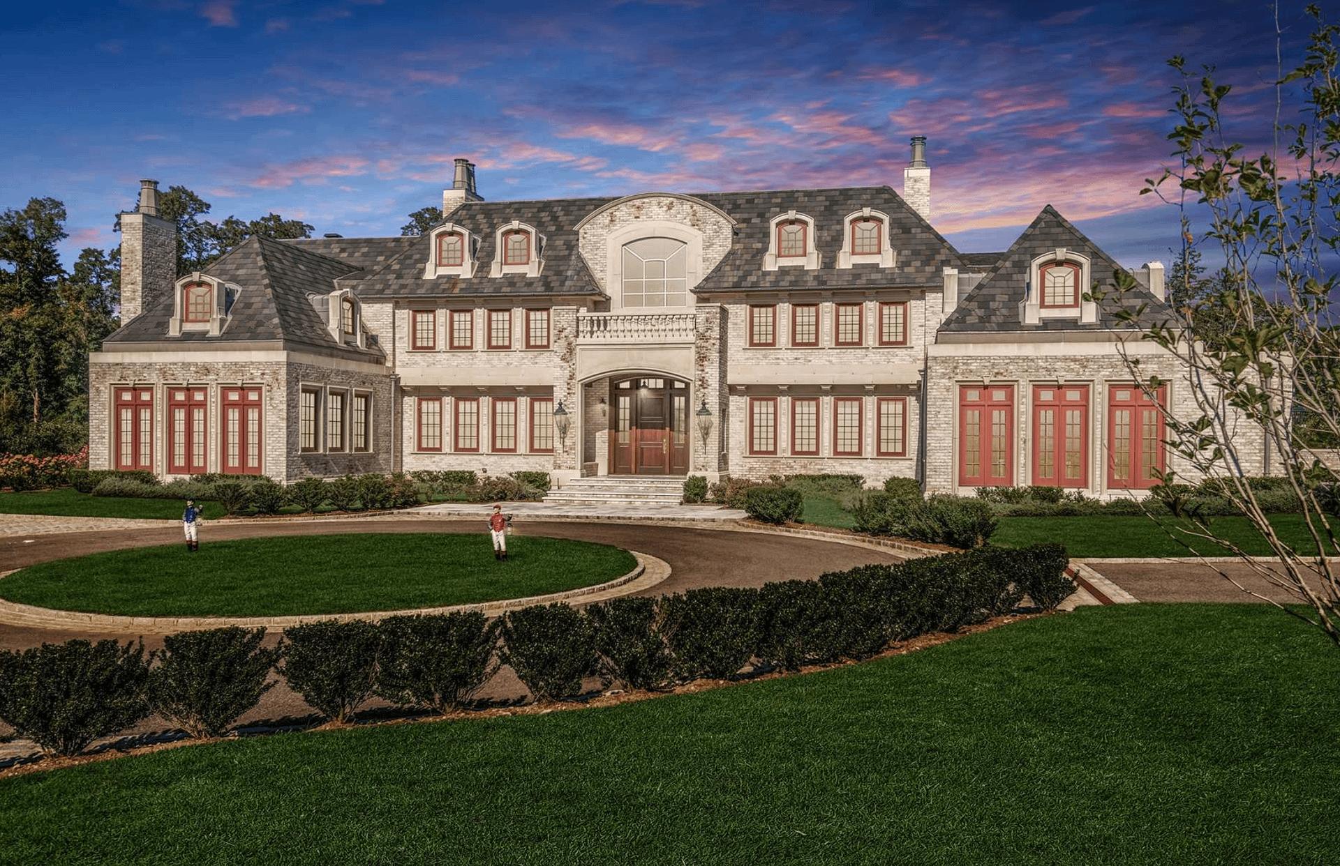 Grand $38 Million Brick Home Lists On Long Island