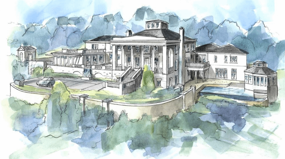 The Rice House - A 36,000 Square Foot Unfinished Mega Mansion In ...