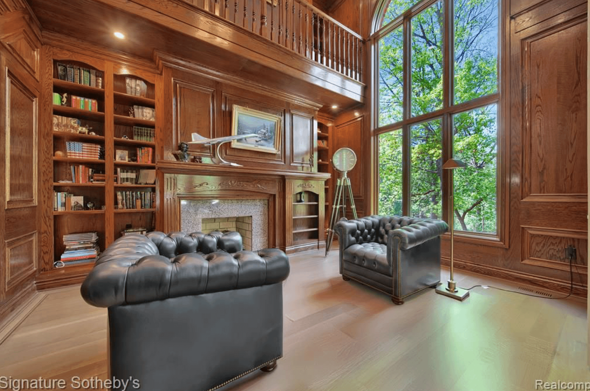 Tudor Style Michigan Home With A 2-Story Library (PHOTOS)