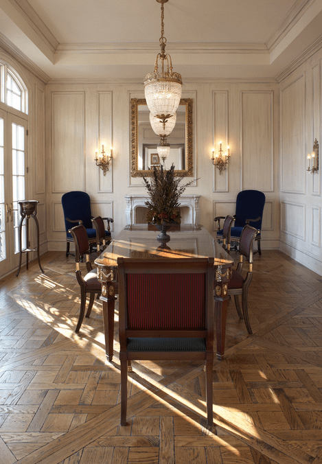 A Look At Some Paneled Dining Rooms - Homes of the Rich