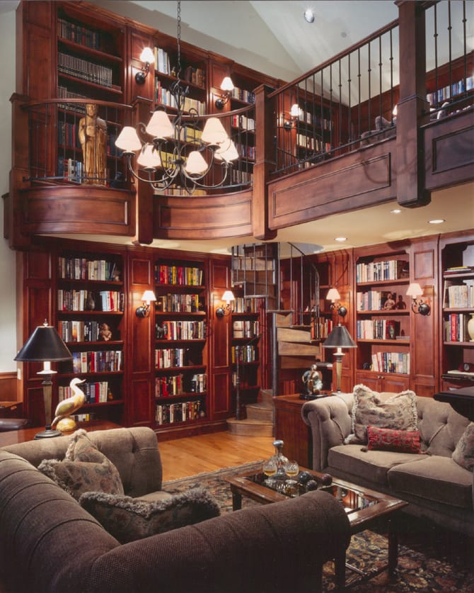 A Look At Some 2-Story Home Libraries - Homes of the Rich