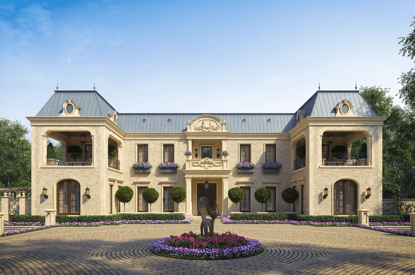 Mansion Renderings From CG Rendering - Homes of the Rich