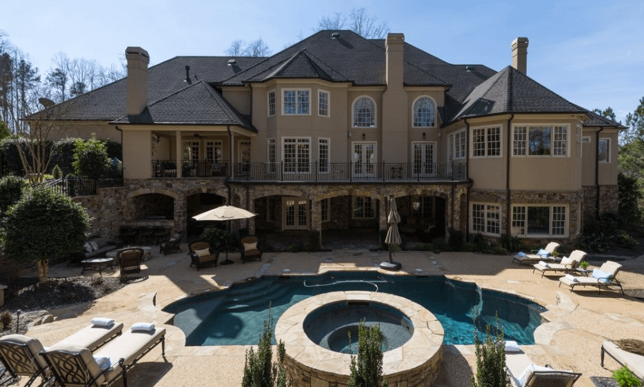 11 000 Square Foot Brick And Stone Mansion In Alpharetta Ga Homes Of