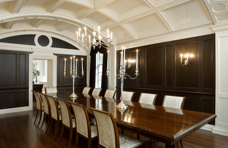 A Look At Some Paneled Dining Rooms - Homes of the Rich