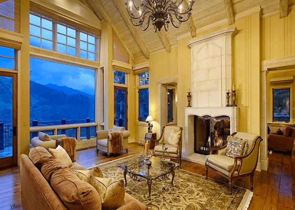 $16 Million Mountaintop Stone Mansion In Aspen, CO - Homes of the Rich