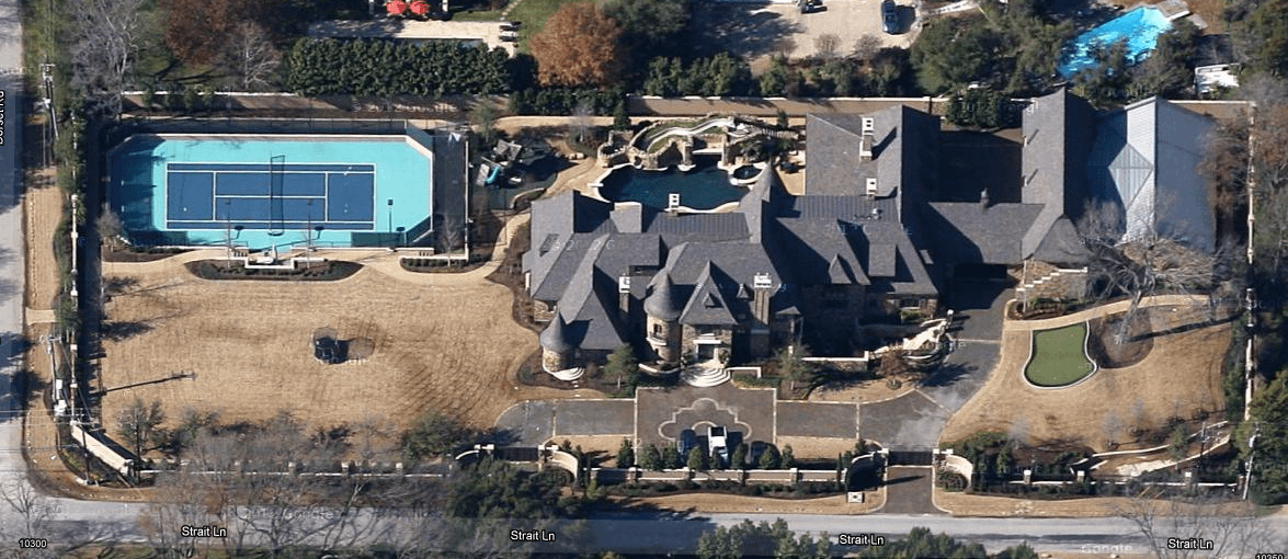 Updated Google Maps Aerial Pics Of Dallas Mega Mansions - Homes of the Rich