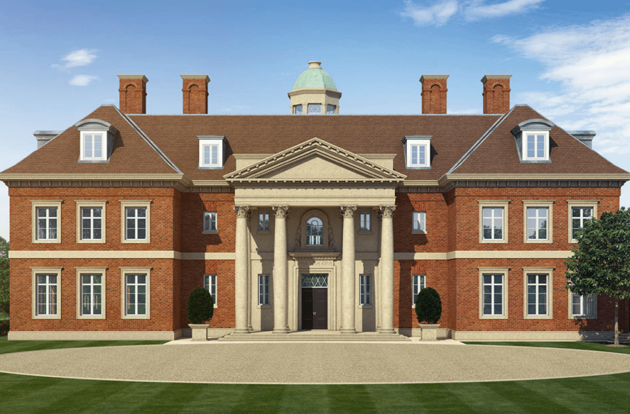 Artist's Impression Of A New Country Estate In England By Robert Adam ...