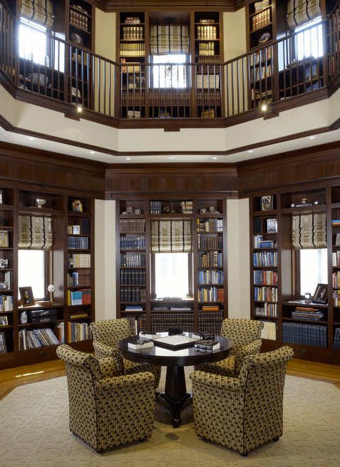 2-Story Libraries - Homes of the Rich