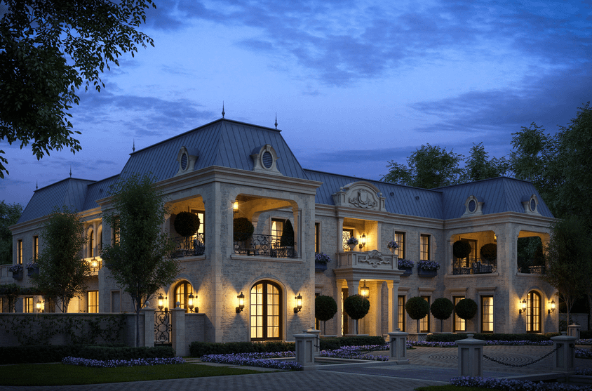 Mansion Renderings From CG Rendering - Homes of the Rich