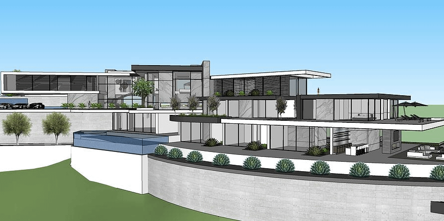 50,000 Square Foot Proposed Modern Mega Mansion In Beverly Hills, CA ...
